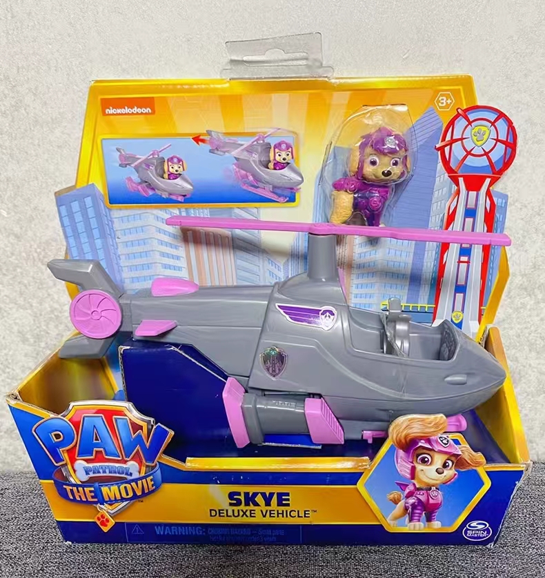 Paw Patrol, Skye’s Deluxe Movie Transforming Toy Car with Collectible ...