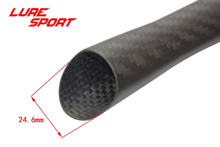 LureSport woven carbon 20cm Triangular Body Grip 3K carbon handle Rod ...