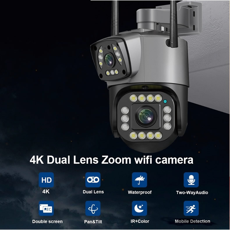 V380 PRO CCTV Camera 4K 8MP PZT CCTV Camera 360 WiFi Home Wireless CCTV ...