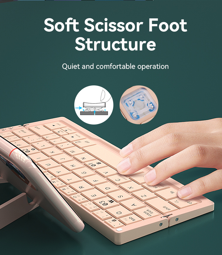 BOW HB199 Mini Ultra Thin Portable Foldable Bluetooth Rechargeable BT ...