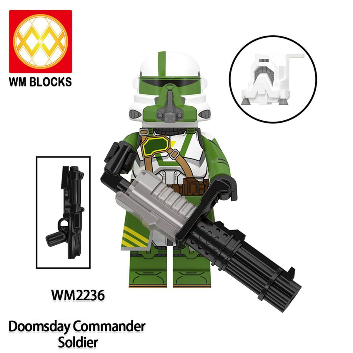 Building Block Doomsday Commander Soldier Figure Commander Doom Block ...