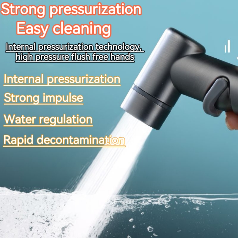Bidet Spray Set High-Pressure Double Outlet Bathroom Shower Head Toilet ...