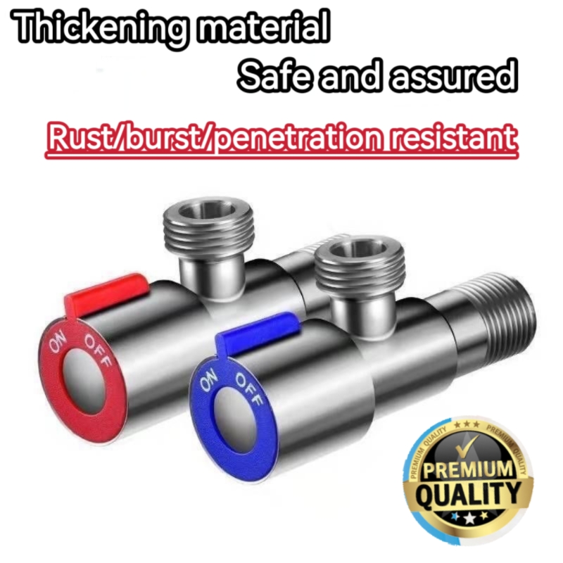 Stainless Steel Quarter Turn Angle Valve 1/2 Inch One Way Valve one in ...