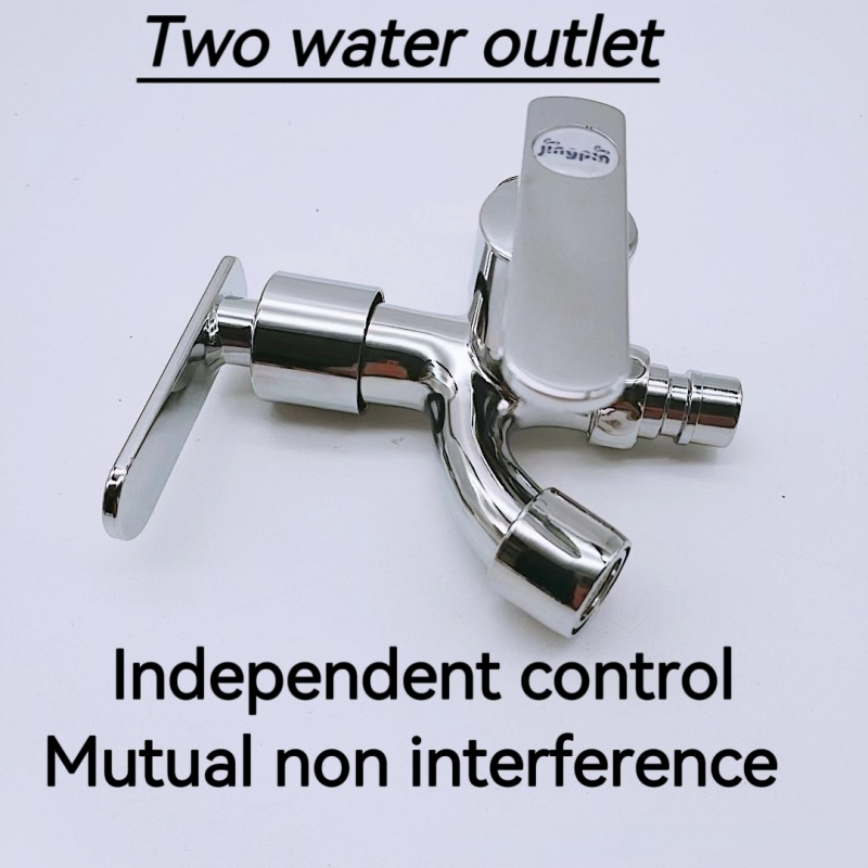 304 Stainless Steel Double Tap Multifunctional Stainless Steel Tap Two ...