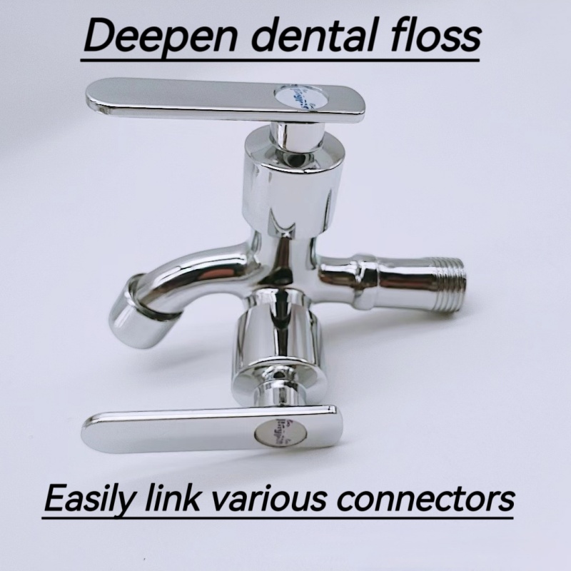 304 Stainless Steel Double Tap Multifunctional Stainless Steel Tap Two ...