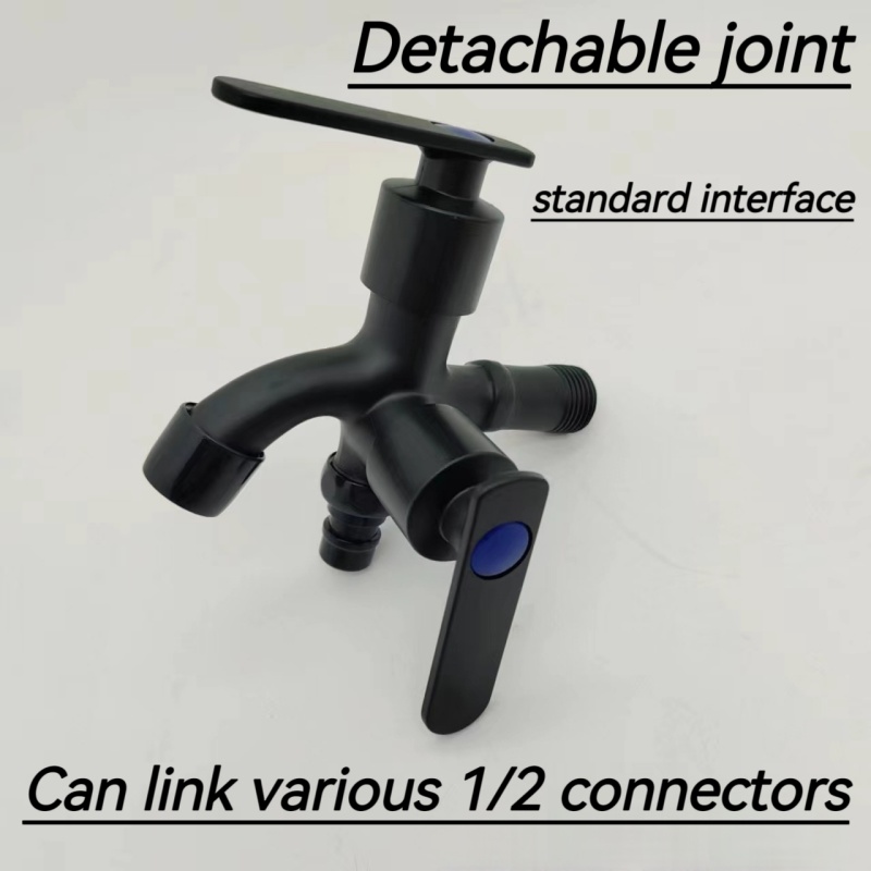 304 Stainless Steel Double Tap Multifunctional Stainless Steel Tap Two ...