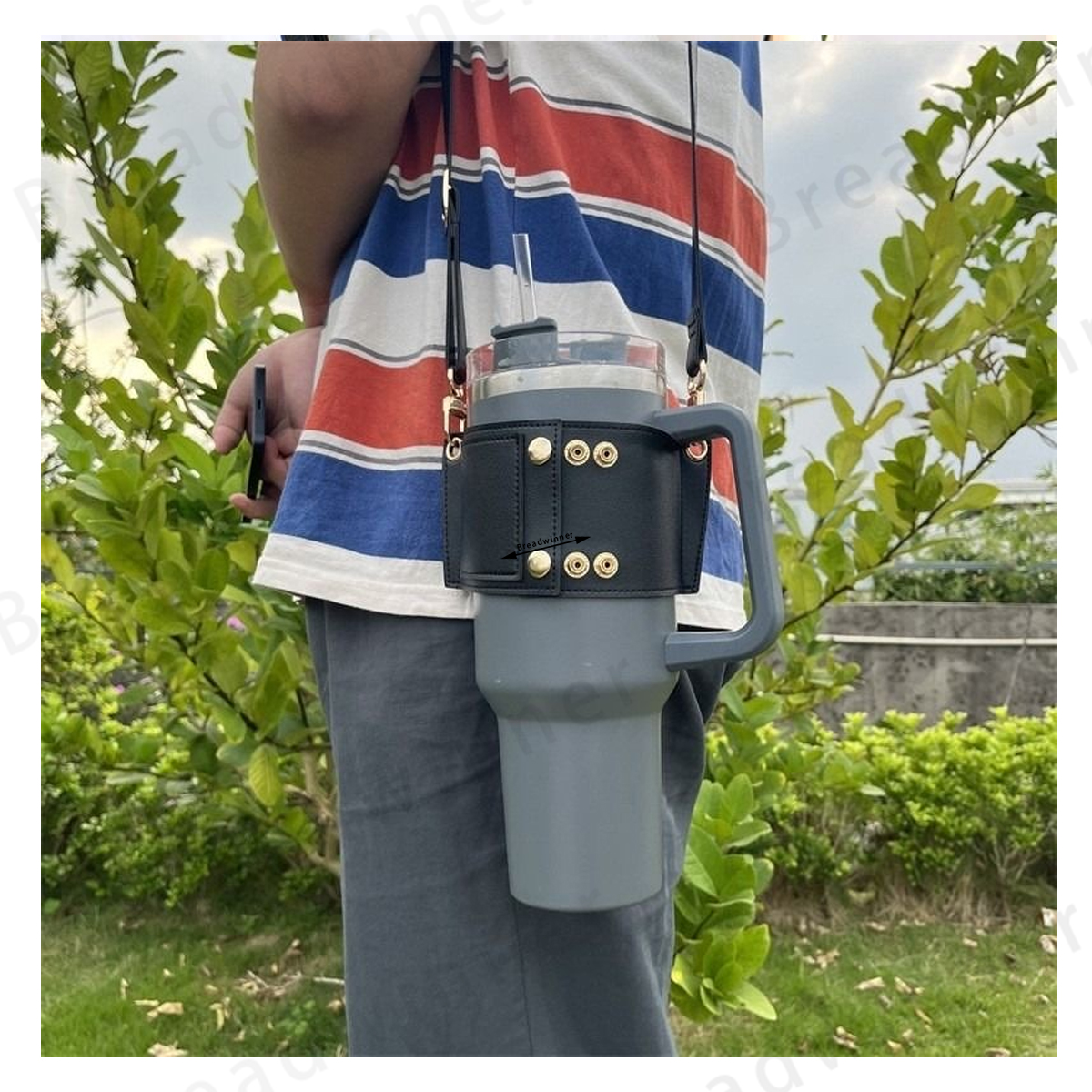 Pemegang Cawan Kulit Asli Sesuai Stanley 30oz/40oz - Aksesori Botol Air ...
