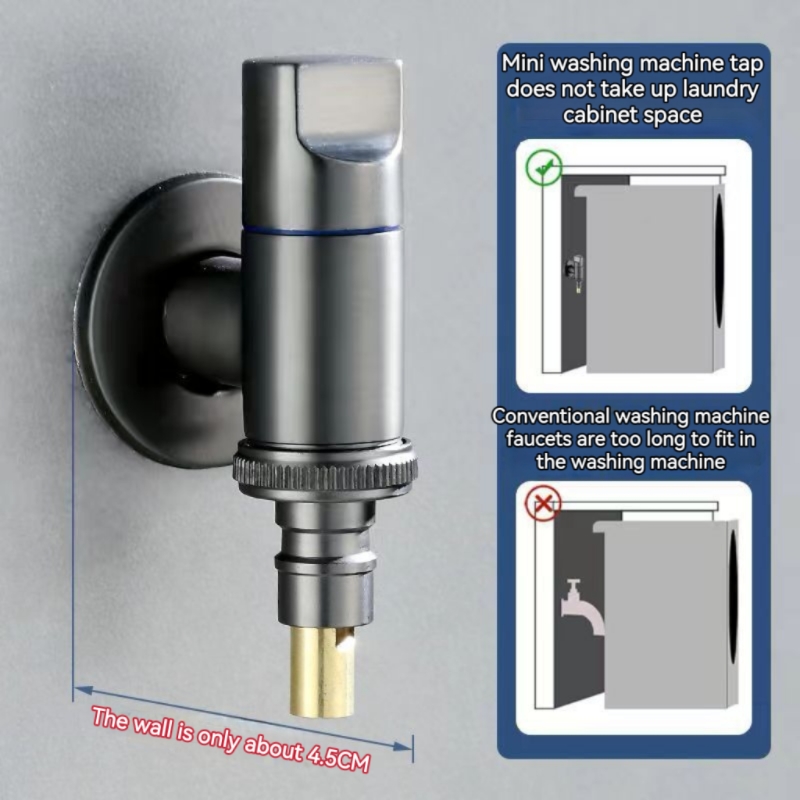 Universal Clip On Washing Machine Tap Faucet Bathroom balcony toilet ...