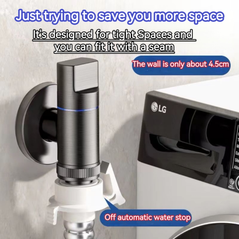 Universal Clip On Washing Machine Tap Faucet Bathroom balcony toilet ...