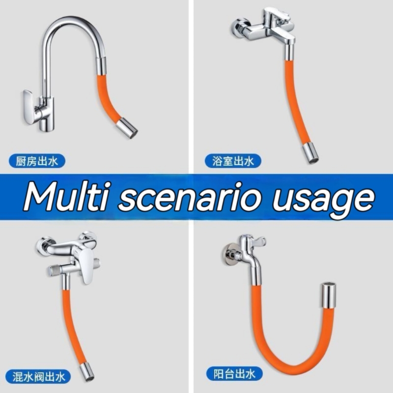20/30/50cm Faucet Extension Extender 360°Free Bending Flexible Hose ...
