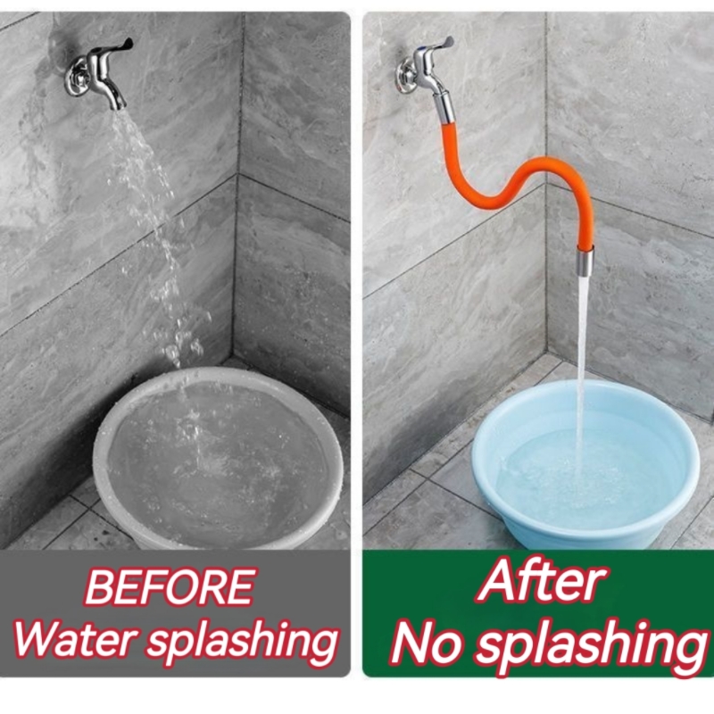 20/30/50cm Faucet Extension Extender 360°Free Bending Flexible Hose ...