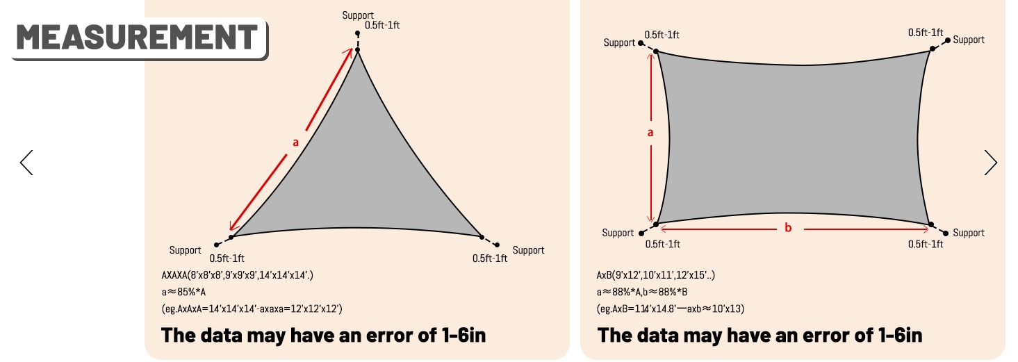 （Arc edge）sun shade Sail Triangle shade net balcony awning outdoor ...