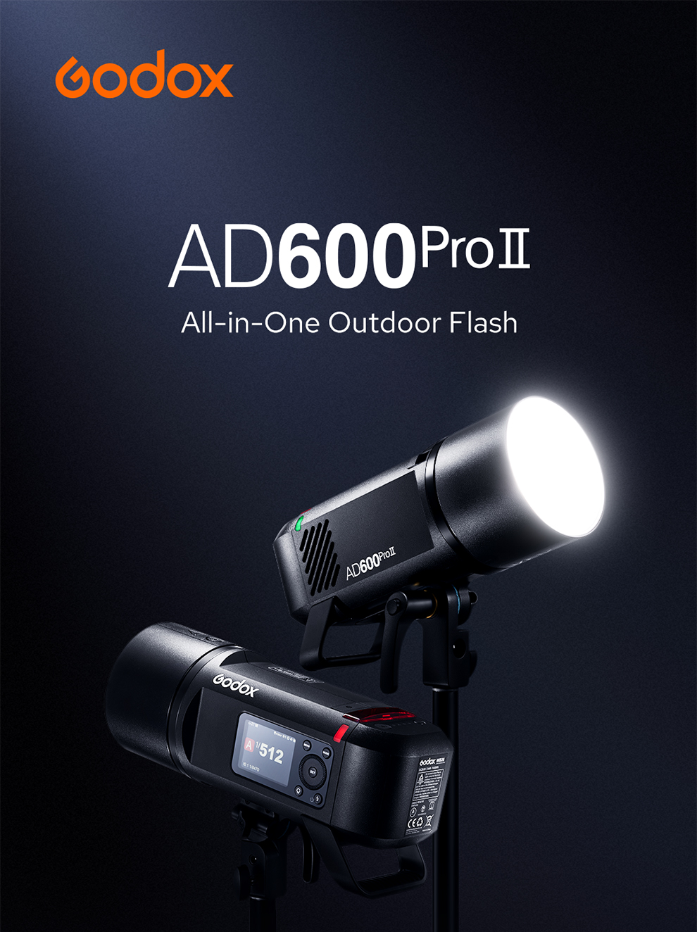 Godox-LED video light AD600 Pro II, bi-document 2800-6000K, photography ...