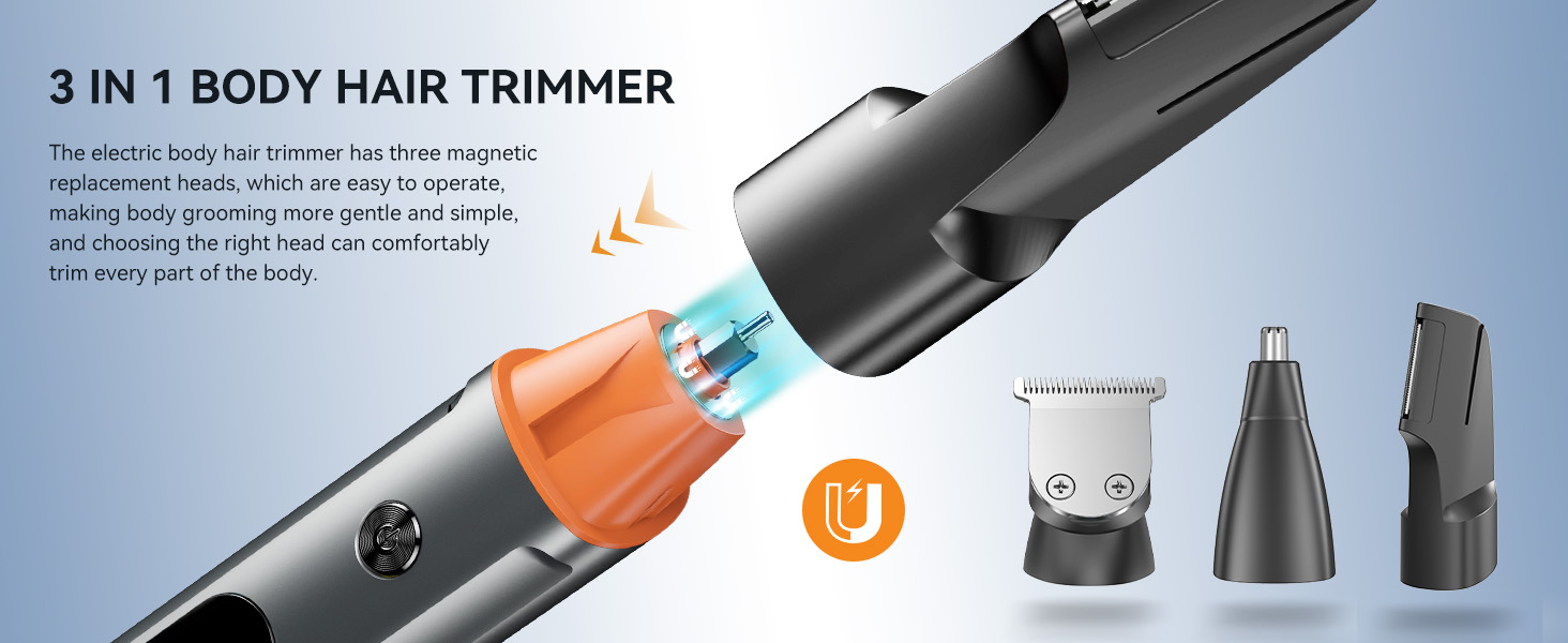 Kensen Body Hair Trimmer Electric Groin Trimmer Private Part Shaver ...
