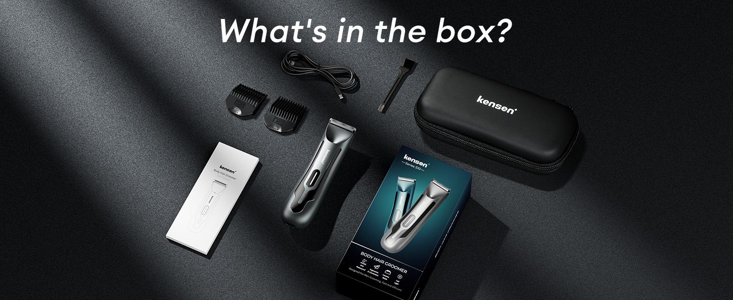 Kensen Body Hair Trimmer For Men Pubic Hair Shaver Electric Groomer 8018