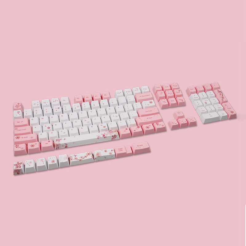 cherry profile keycaps Blossom PBT Sublimation Mechanical Keyboard Cap ...