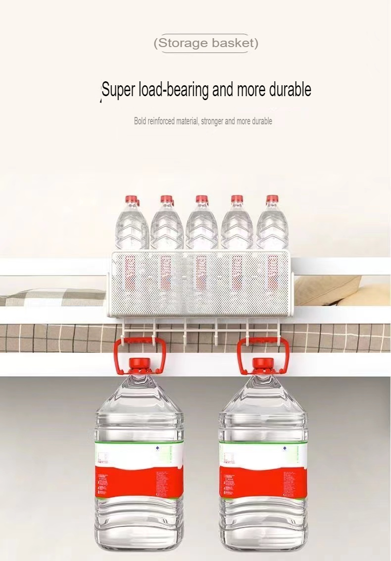 Multi-functional under table storage rack Hanging basket artifacts Desk ...