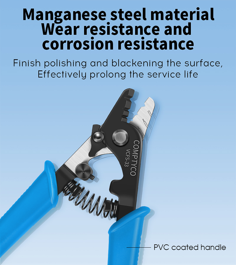 COMPTYCO Optical Fiber Stripper Fiber Optic Cable Clamps Three-Port ...