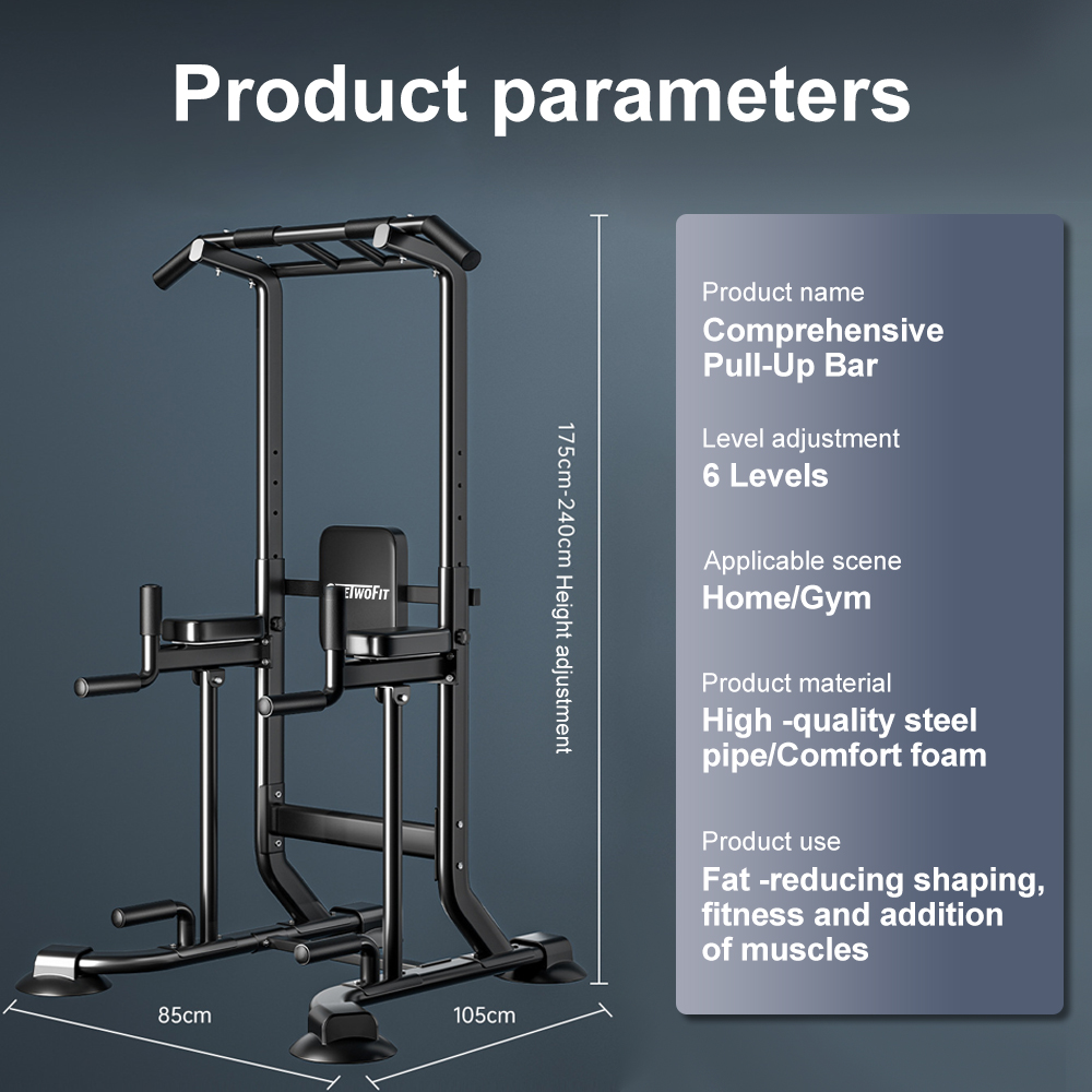 OneTwoFit Upgrade Adjustable Pull-Up Bar Top Double Bar Exercise ...