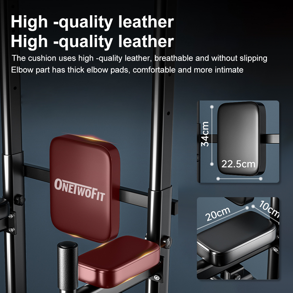 OneTwoFit Upgrade Adjustable Pull-Up Bar Top Double Bar Exercise ...