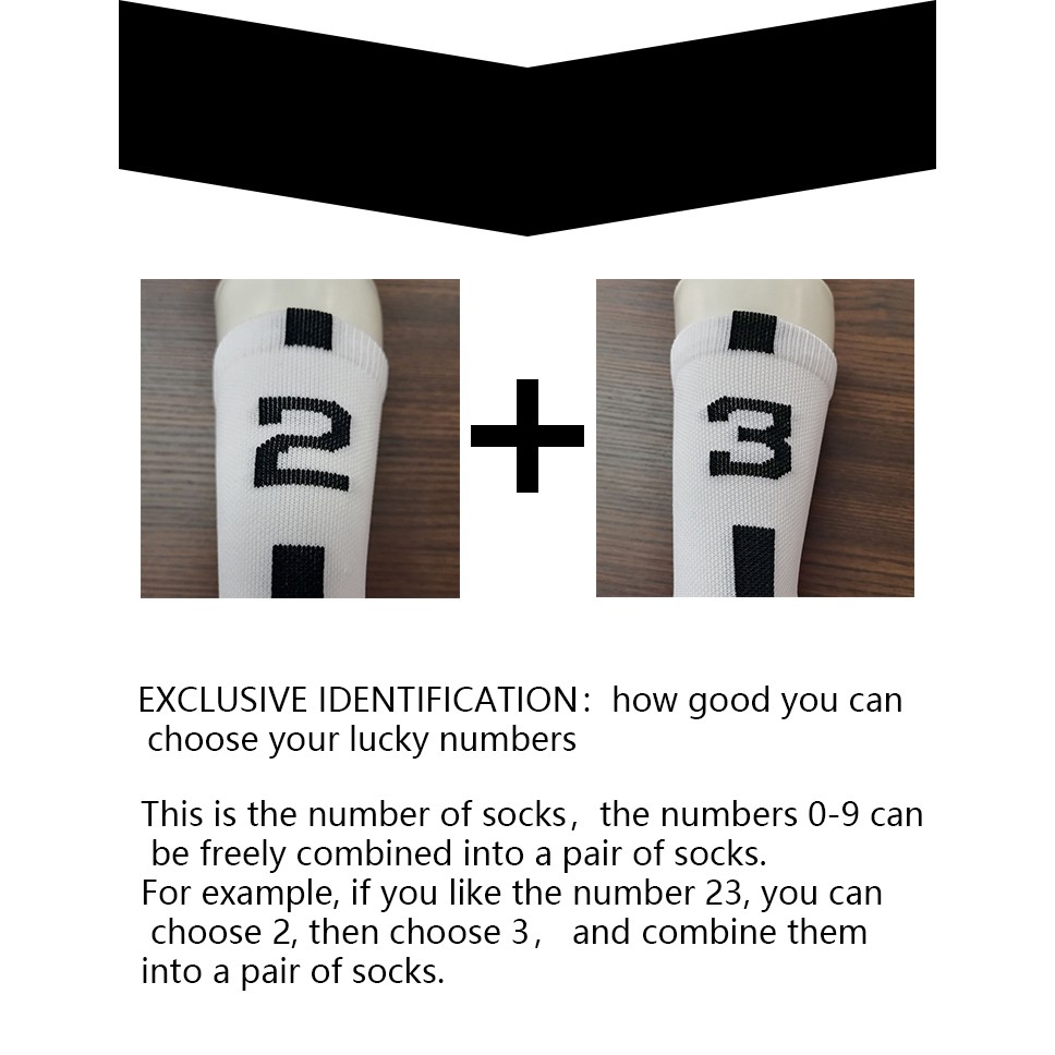 1 piece is not 1 pair Lucky NUMBER basketball socks Men's thick TEAM ...