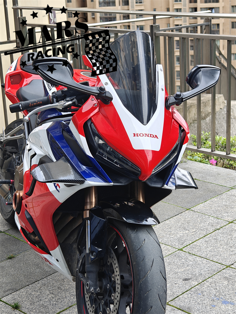 Motorcycle Sport Downforce Naked Side Spoilers Front Spoiler Winglet Aerodynamic Wing Kit ...