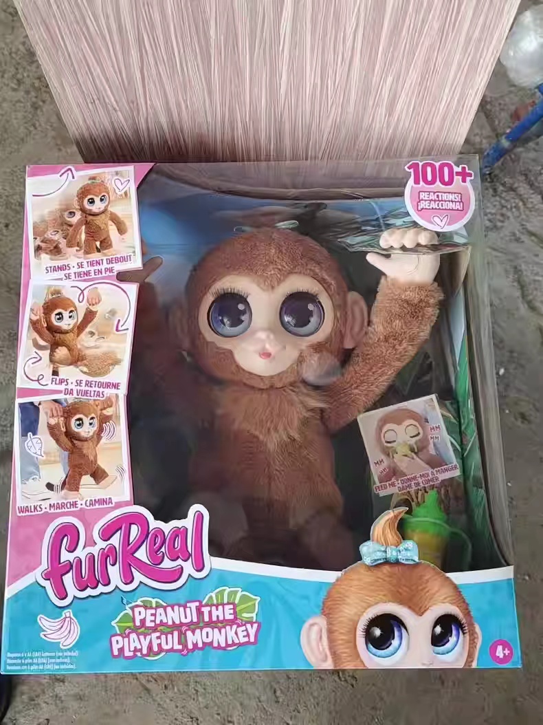 Just Play furReal Peanut The Playful Monkey Interactive Toy, 15-inch ...