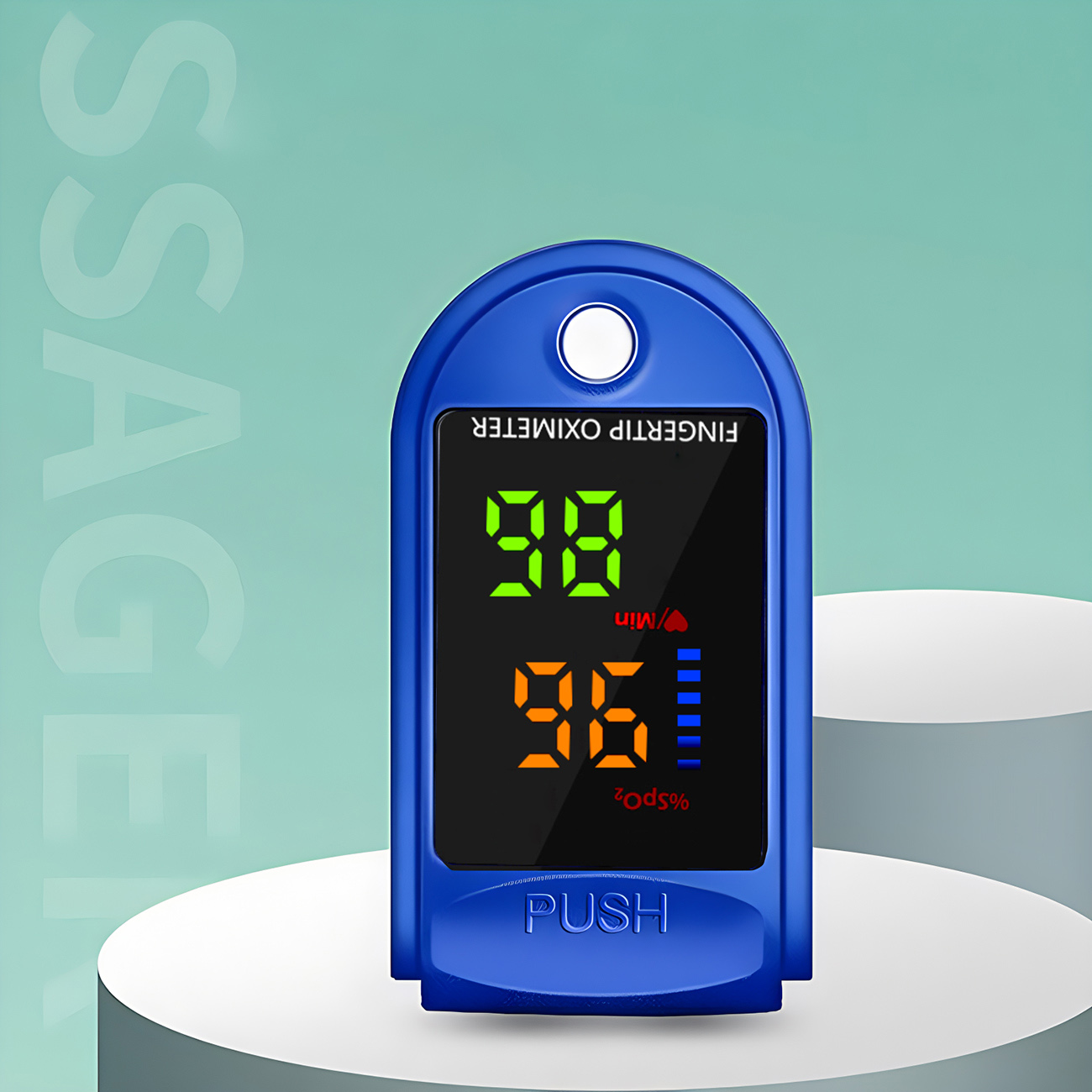 Protable Pulse Oximeter Finger Clip Pulse Monitor Home Monitoring Pulse ...