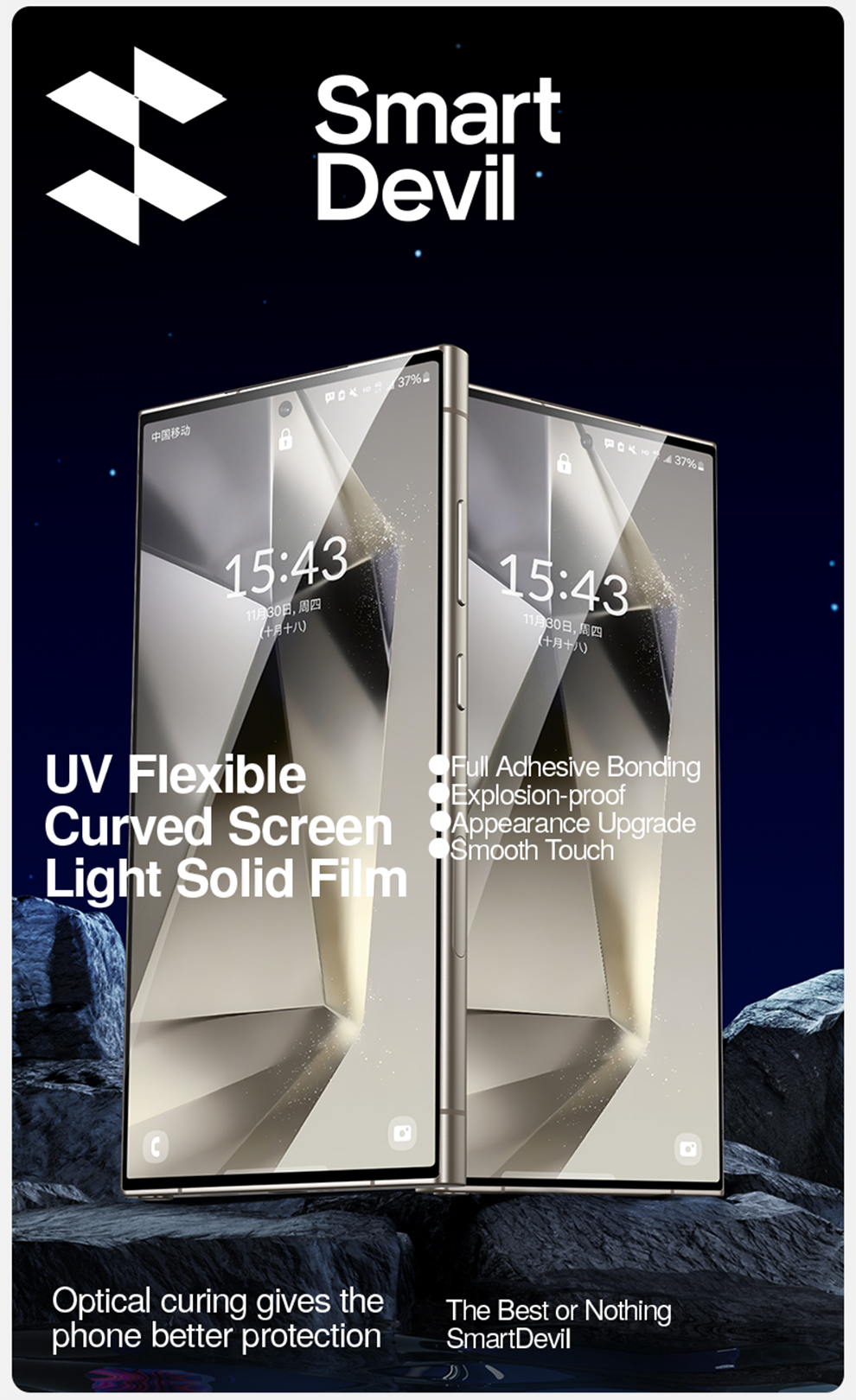 SmartDevil Soft Tempered Glass/Screen Protector/Hydrogel Film For Samsung Galaxy S24 Ultra/S24 ...