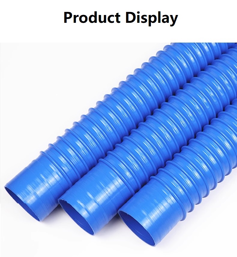 Blue Clear PVC Rubber Hose Silicone Tube ID 32MM ~100MM Dust Removal ...