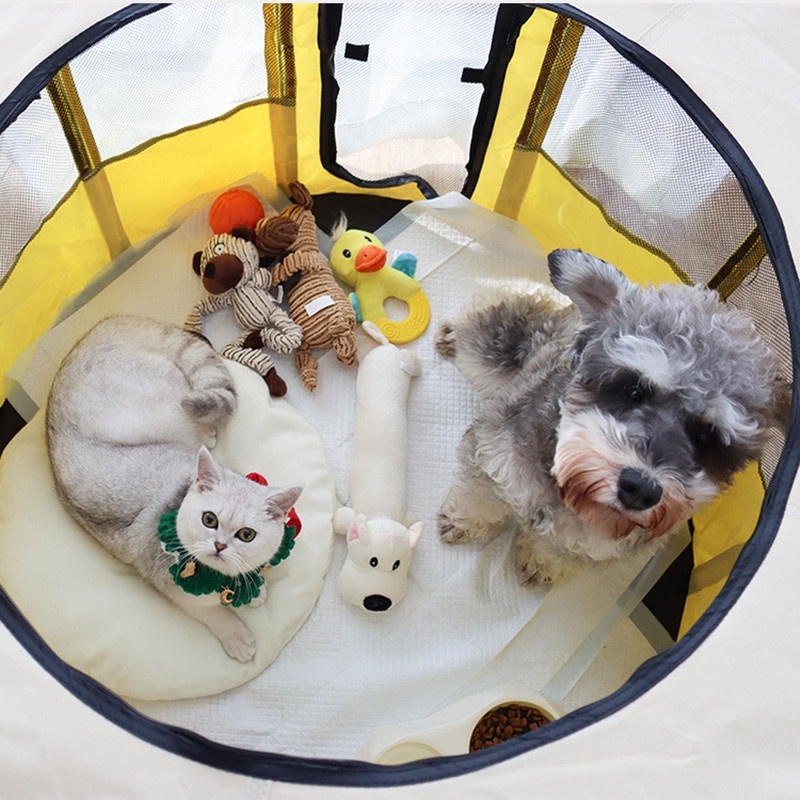 Portable Outdoor Cattery Fences Pet Tent Houses For Foldable Indoor Cat ...