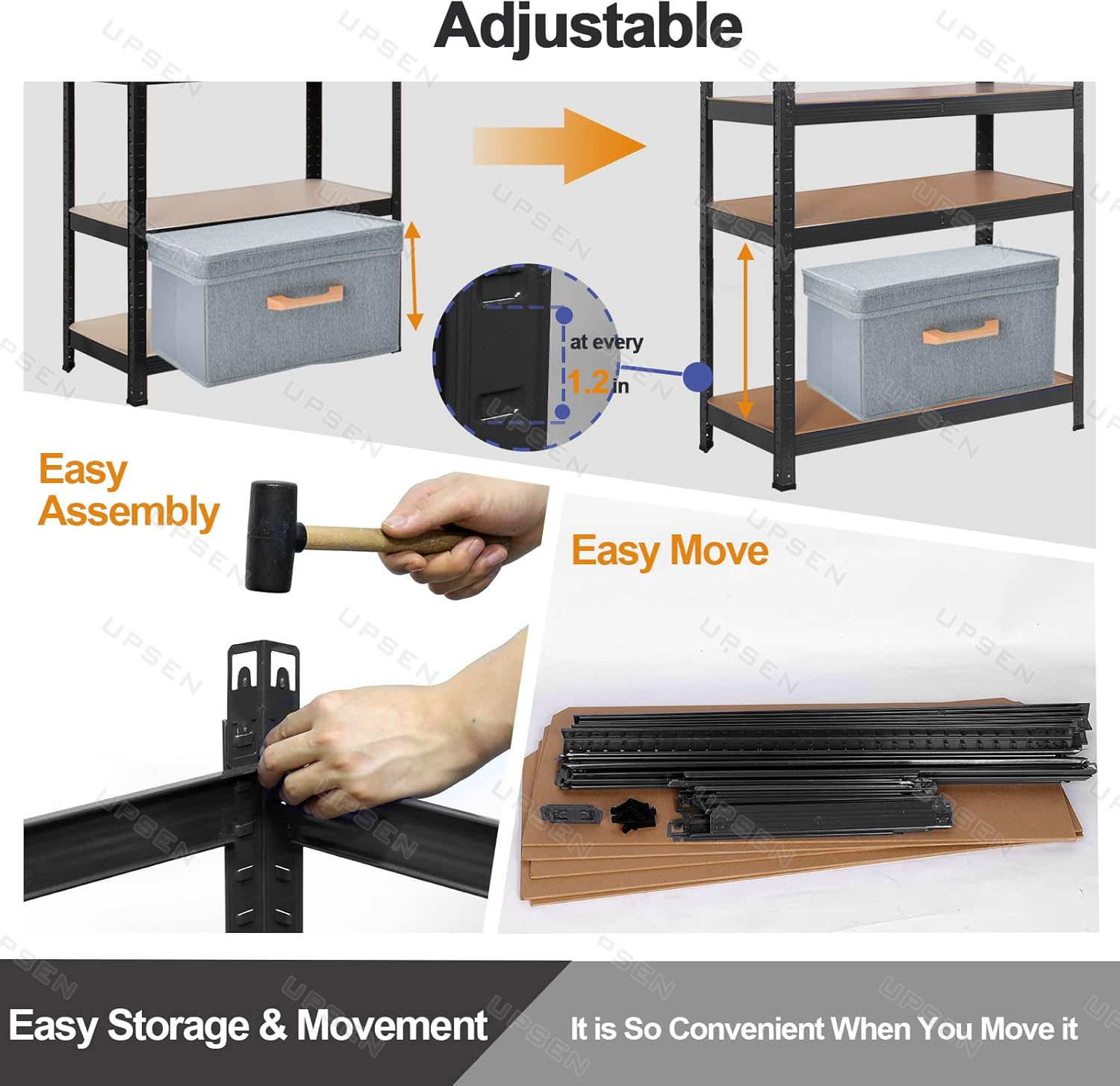 Boltless Rack Rak Dapur Rak Besi Bertingkat Heavy Duty Rack Full Metal ...