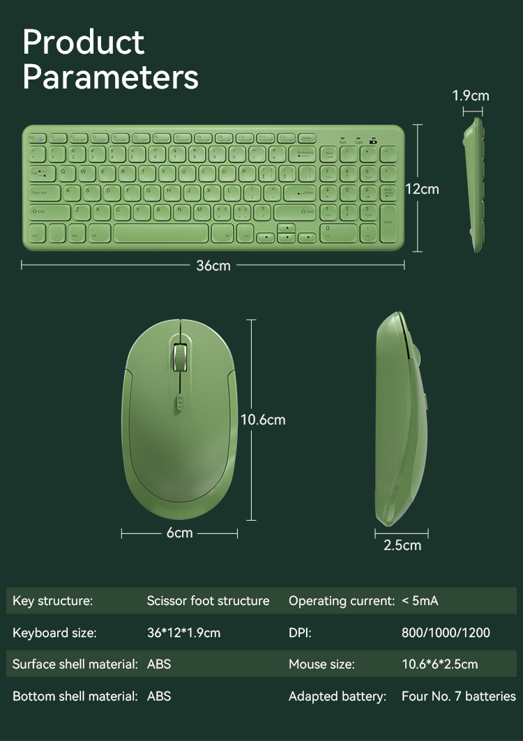B.O.W Ergonomic Wireless Keyboard And Mouse Set - Black/White/Pink ...