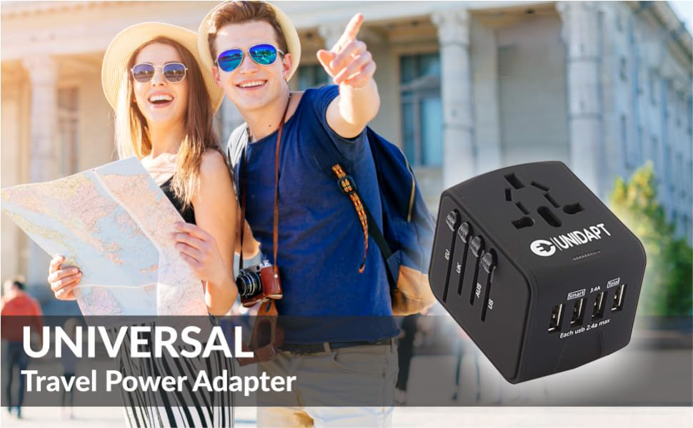 Universal Travel Adaptor with UK/USA/EU/AUS Worldwide Travel Charger ...