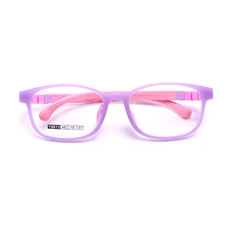 Kids Glasses Silica Gel Specs Kid Spectacle Frame Optic TR90 Silicone ...