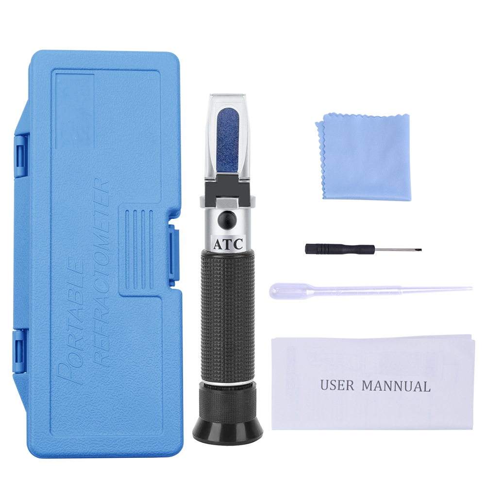 Refractometer 0-100 ‰ eawater salinity meter refractometer handheld ...