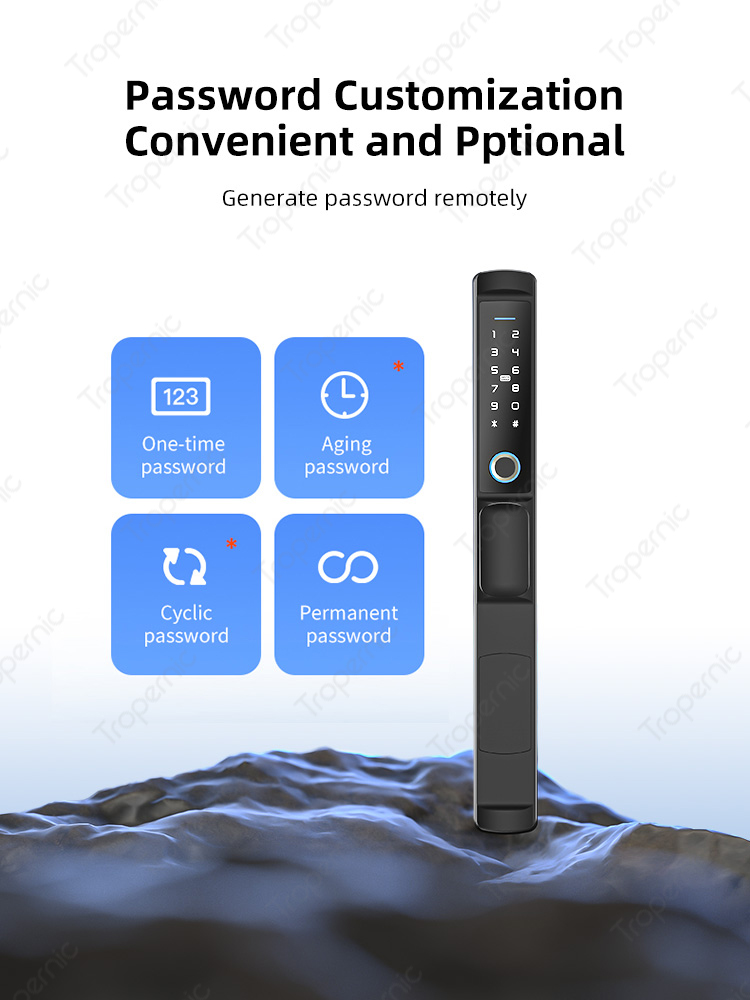 Tuya/TTLOCK Waterproof Smart Door Lock Anti Theft Zinc Alloy Sliding ...