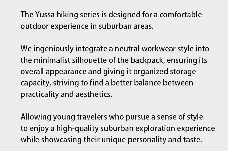 yussa 15.6 Inch Large Capacity Backpack Hiking Outdoor travel Backpack ...