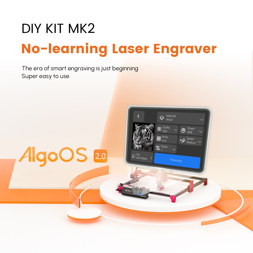 AlgoLaser DIY KIT MK2 10W Laser Engraver Machine with Touchscreen For ...
