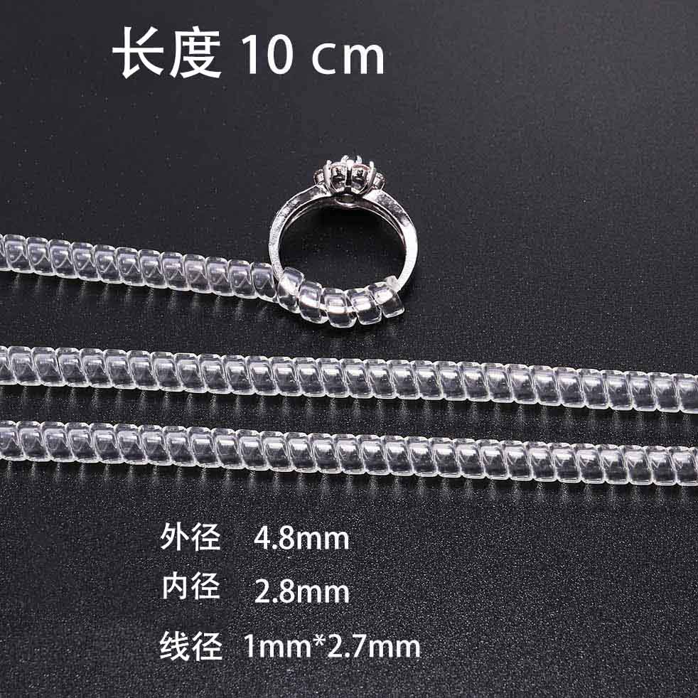 Ring Size Winding Adjustment Line Ring Transparent Spiral Tube Ring ...
