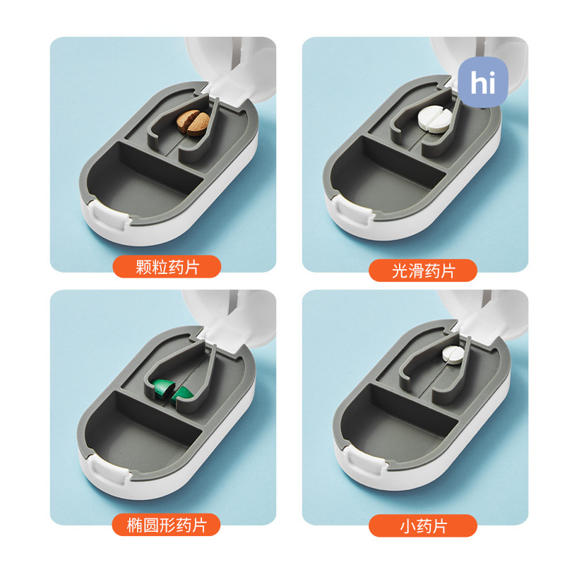 HI HOMES Dividing Medicine Cutter Medicine Cut Box Medicine Dividing ...