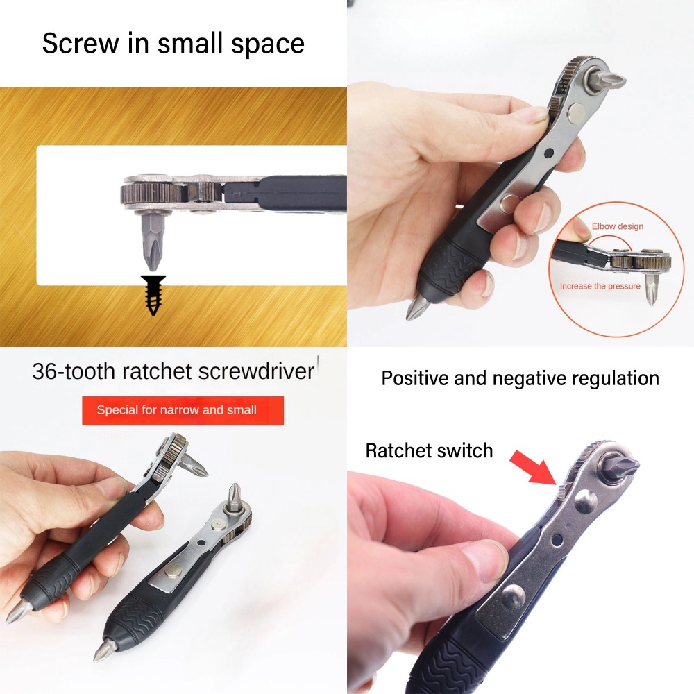 【PA-HOME】With Batch Socket Batch Socket Two-way Screwdriver, 36-tooth L ...
