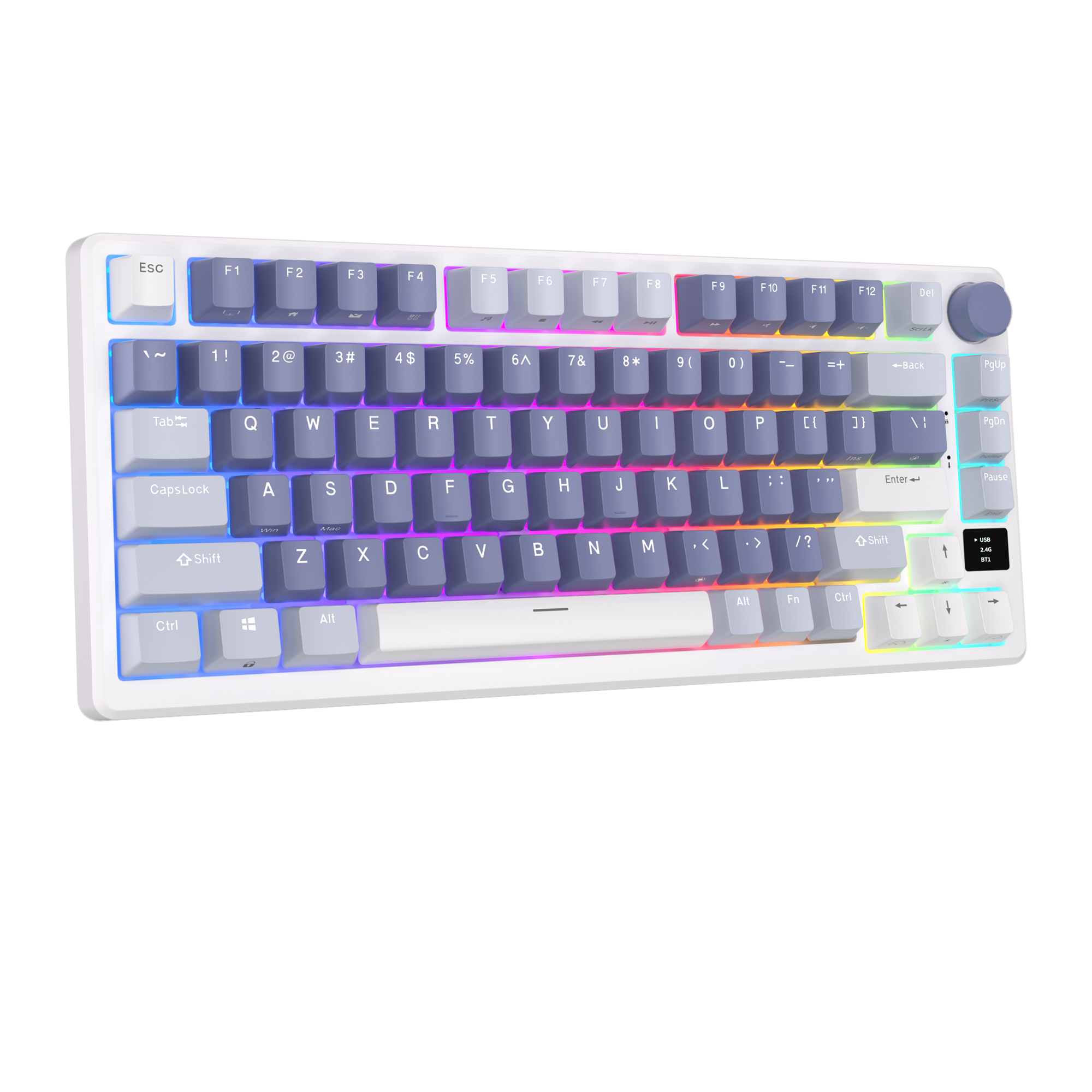 RK ROYAL KLUDGE RKM75 Taro Milk 81 Keys Gasket Wireless Mechanical ...