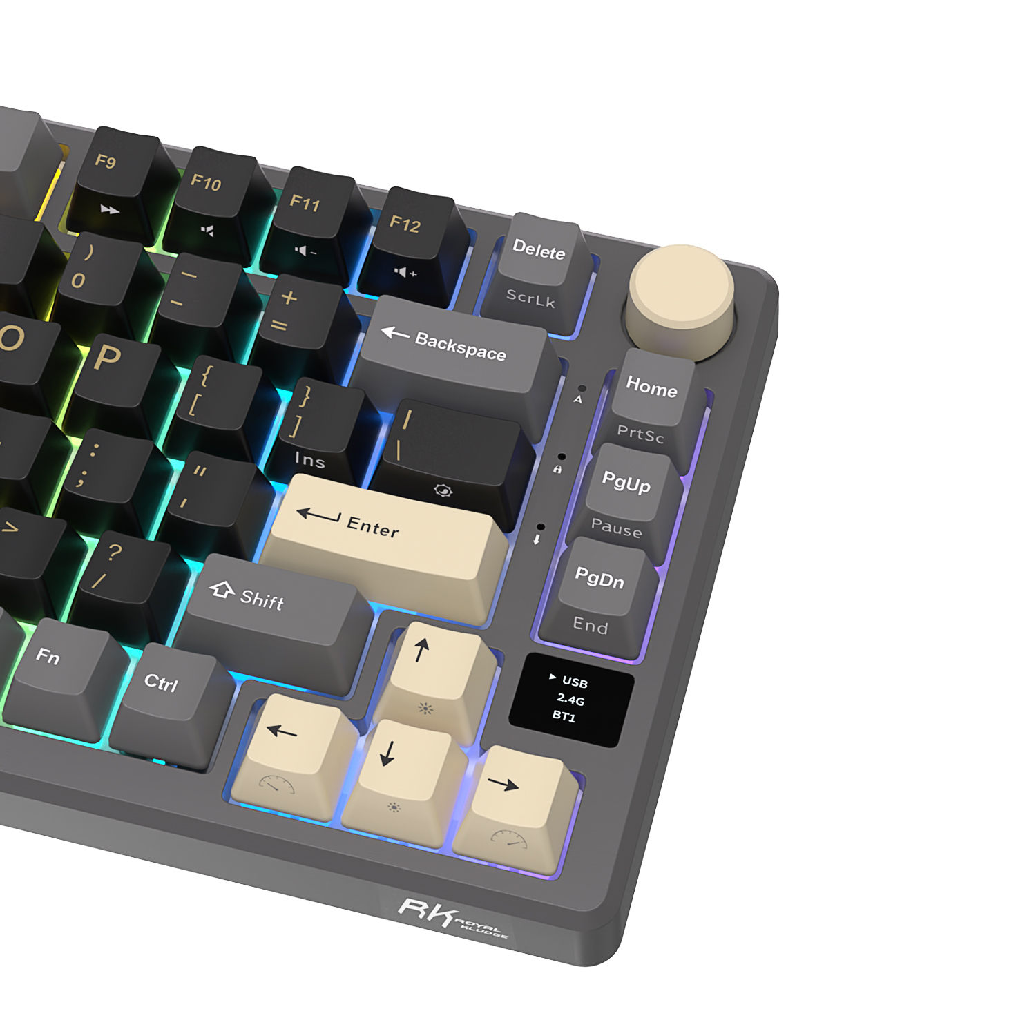 RK ROYAL KLUDGE RKM75 Phantom 81 Keys Gasket Wireless Mechanical ...