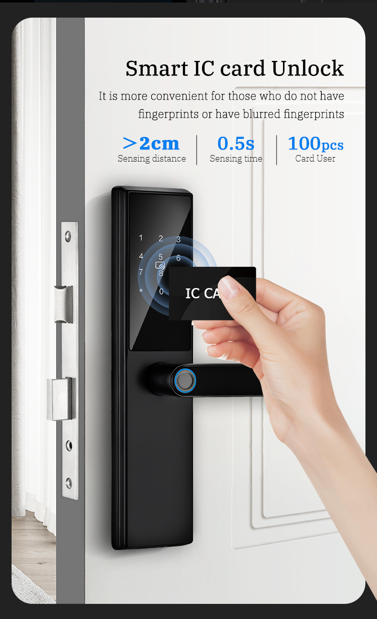 TTLOCK Smart Door Lock 5 In 1 Knob Bluetooth Remote Unlock Adjustable ...