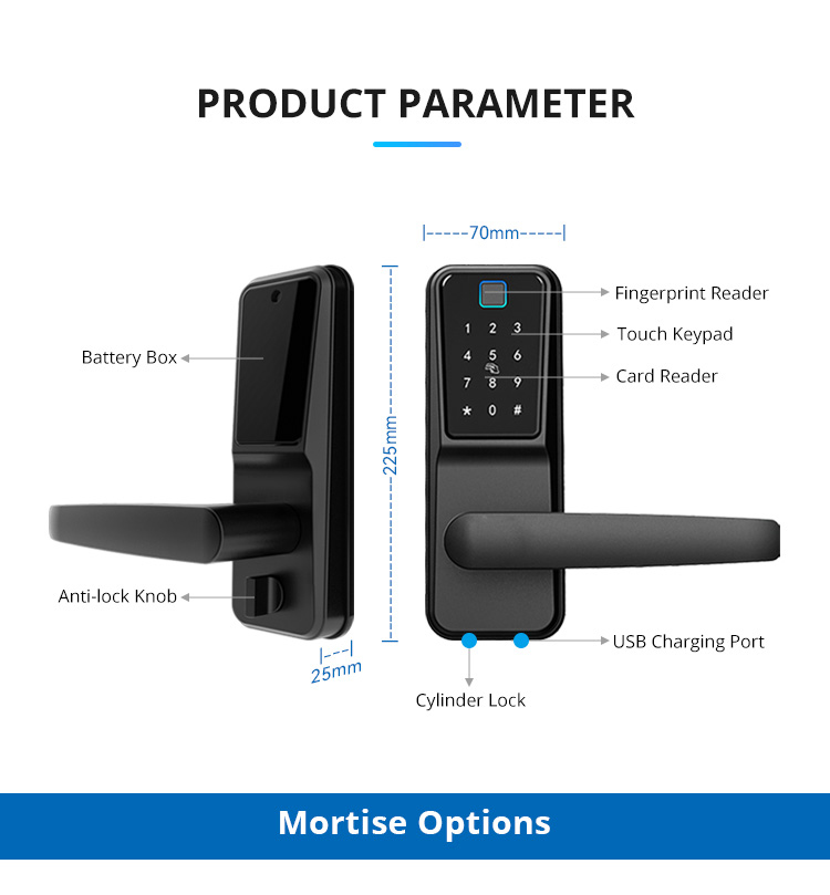 Tuya TTlock Smart Door Lock App Remote Fingerprint Digital Anti-Theft ...