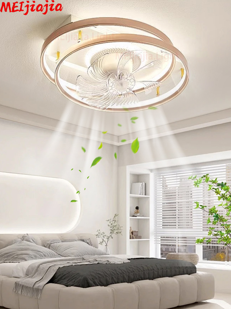 MEIJIAJIA New 2024 living room dining room ultra-thin fan light modern ...