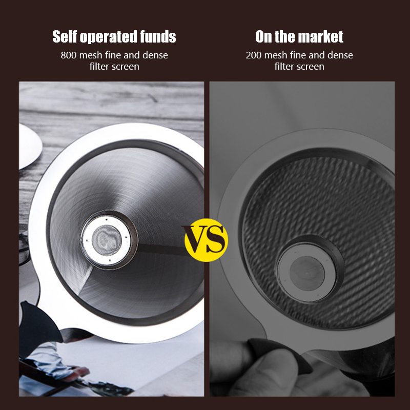 The Double Layer Fine Filter Screen Of The Coffee Filter Is Easy To ...