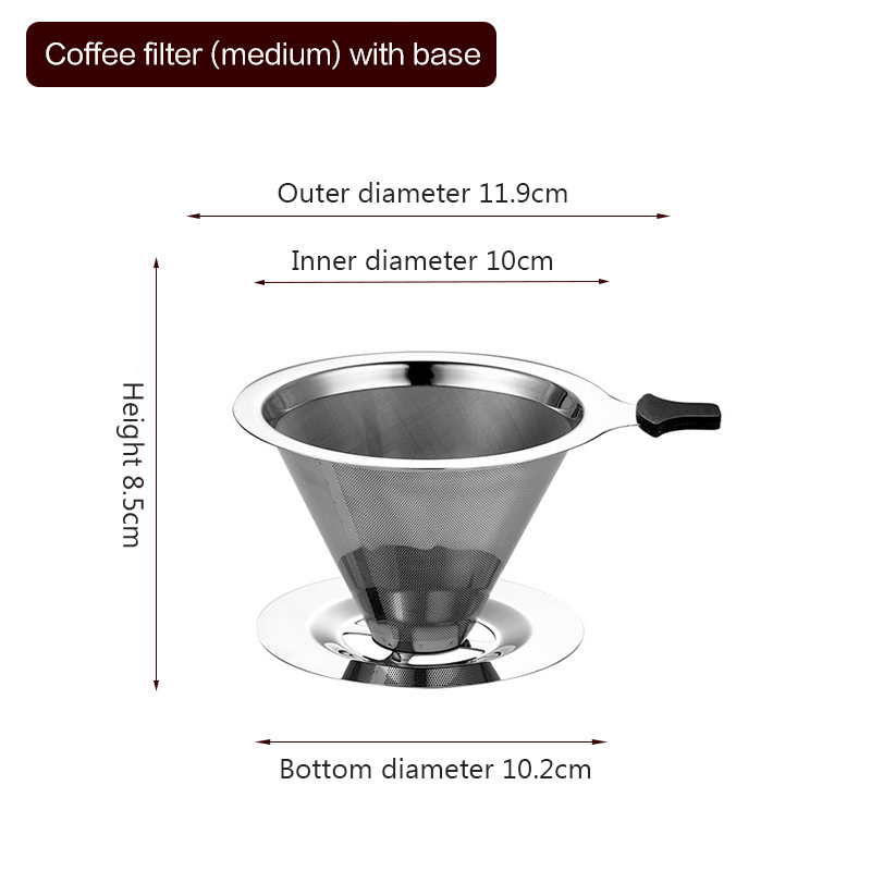 The Double Layer Fine Filter Screen Of The Coffee Filter Is Easy To ...
