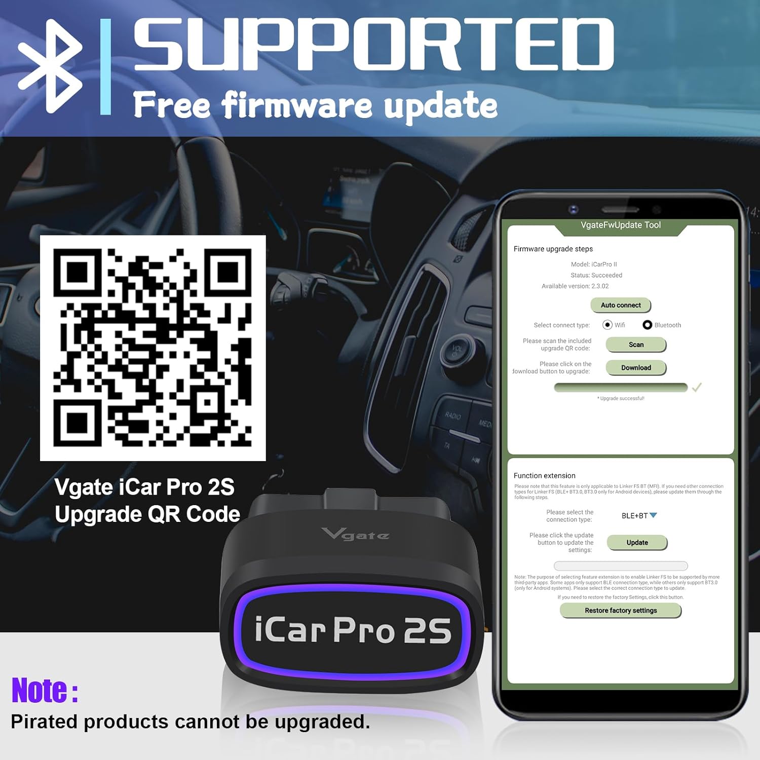 Vgate iCar Pro 2S Bluetooth 5.2 OBD2 Car Scan Tool for iPhone, Android, and Windows | Shopee ...